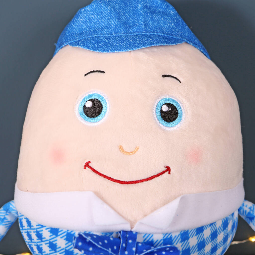 Humpty Dumpty Nursery Rhyme Soft Toy – red berry apple